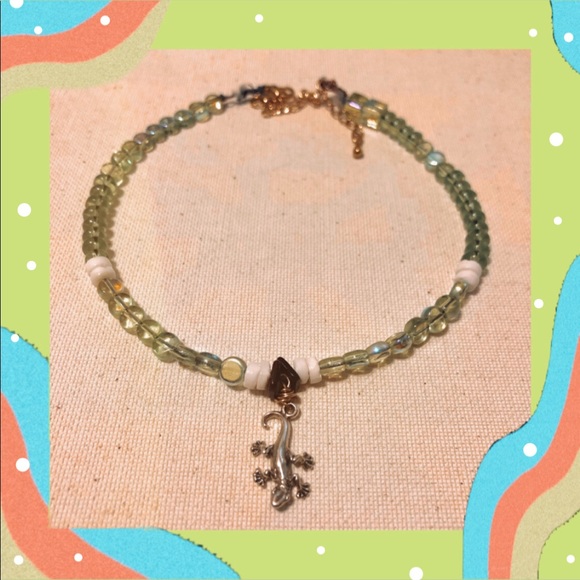 agirlsnitch | Jewelry | Green Lizard Neckless | Poshmark